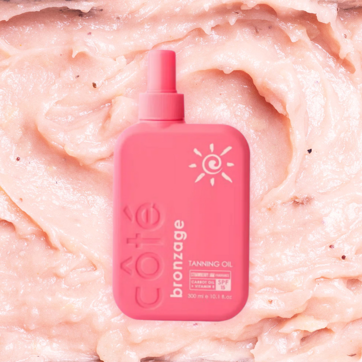 كوت زيت تسمير البشرة بمربي الفراولة 300 مل spf 0 - Cote – Nefro Glow