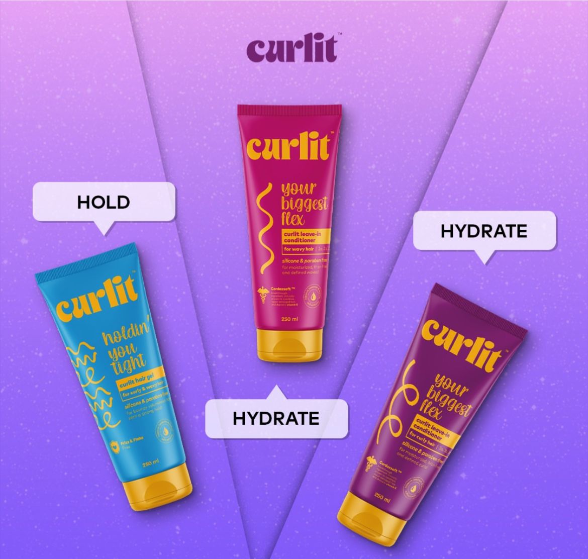 Curlit Leave-In Balm for Wavy Hair 200 ml – Nefro Glow